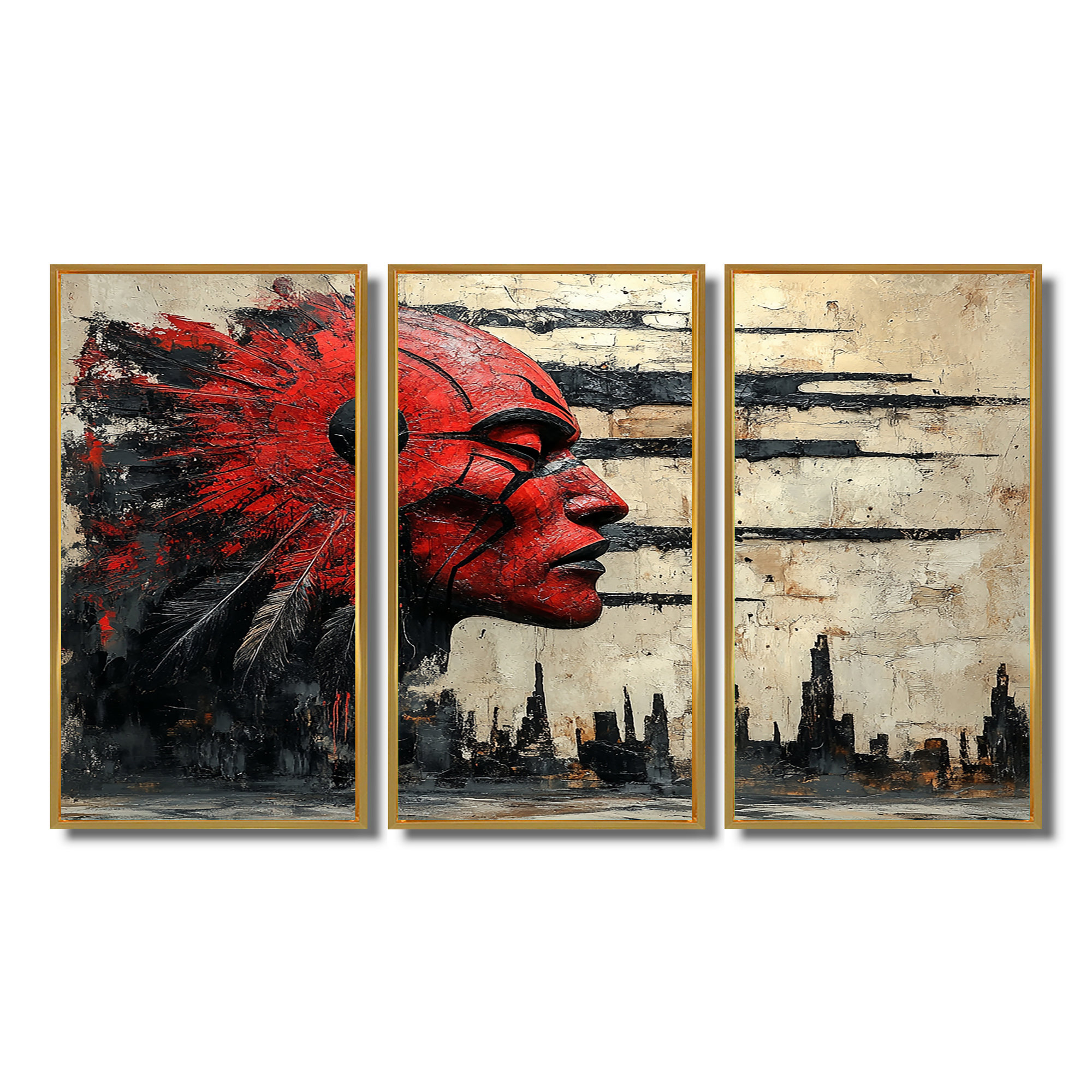 Latitude Run® Canadian Inuit Art Red Black Shaman I - Canadian Inuit ...