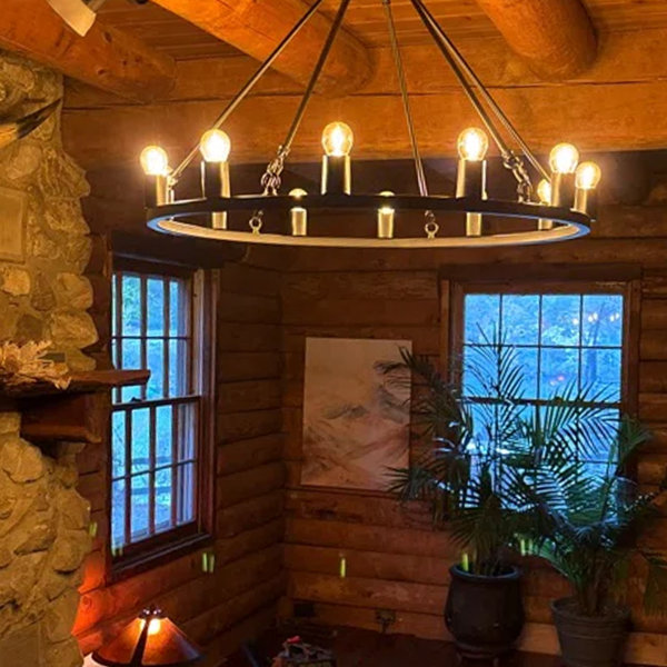 Trent Austin Design® Moritz 12 - Light Wagon Wheel Chandelier & Reviews ...