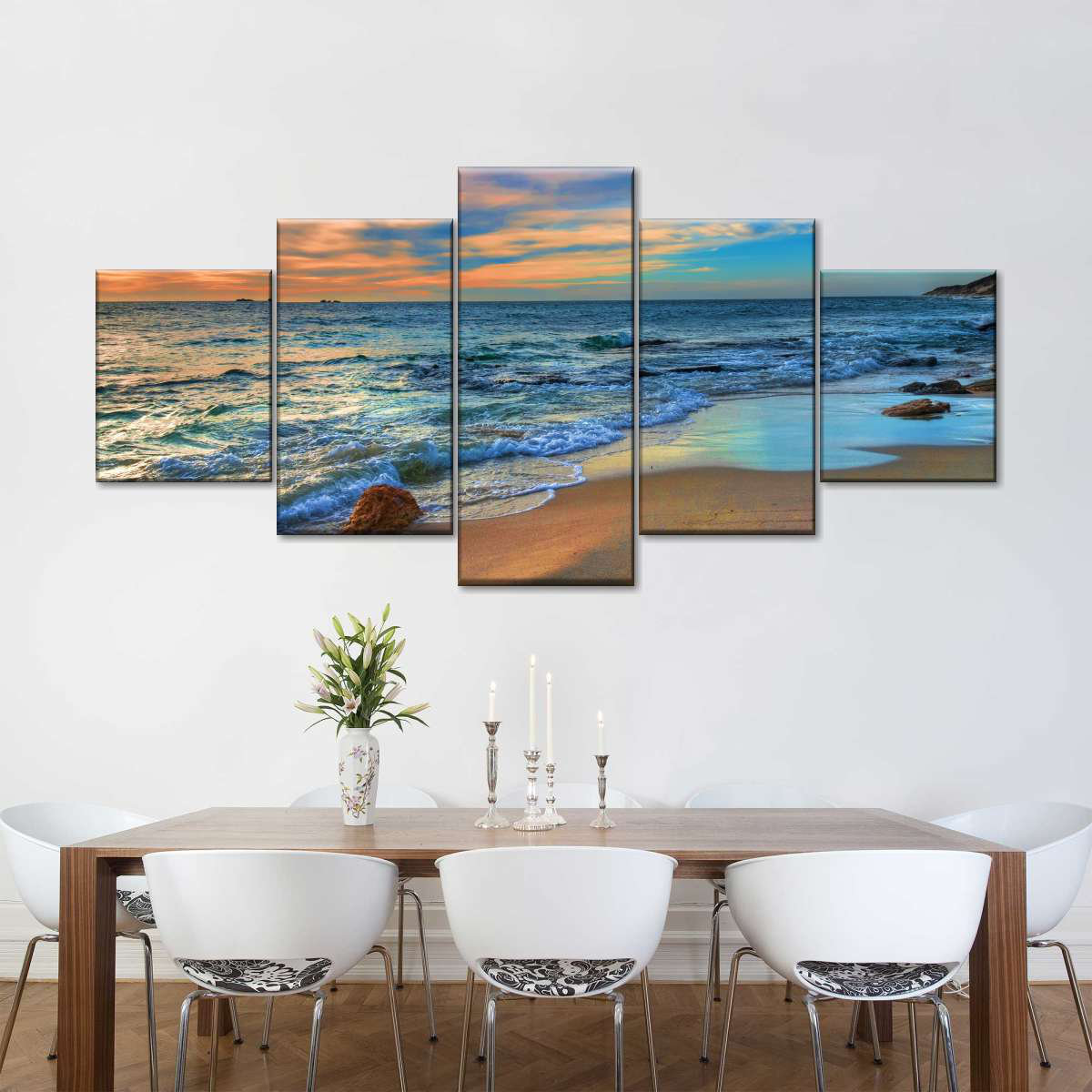 Beachcrest Home Beach In Perth Wall Art Multi Piece Canvas Print On ...