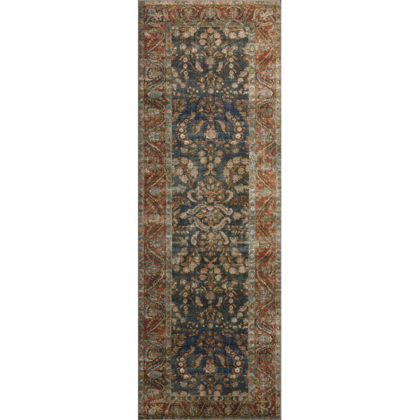 Chris Loves Julia x Loloi Jules Ocean / Spice Area Rug & Reviews | Wayfair