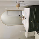 Wade Logan® Brazee Arch Wall Mirror Metal Bathroom Vanity Accent Mirror ...