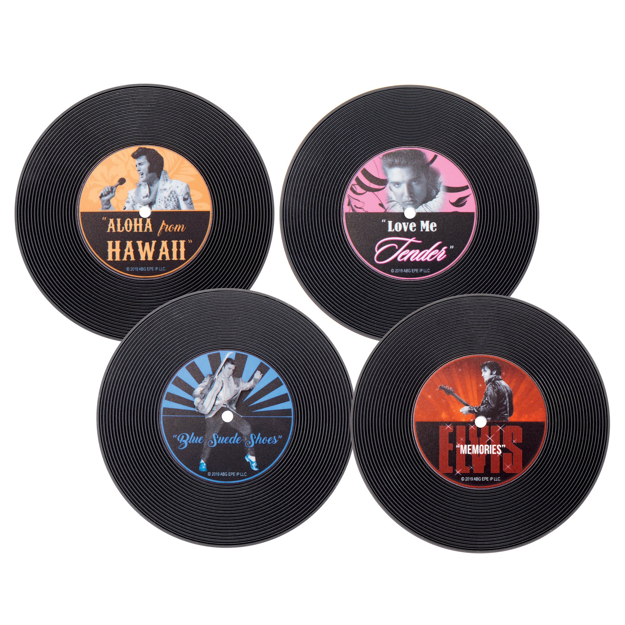 Winston Brands 4-Piece Record Album Coasters with Storage Box | Wayfair