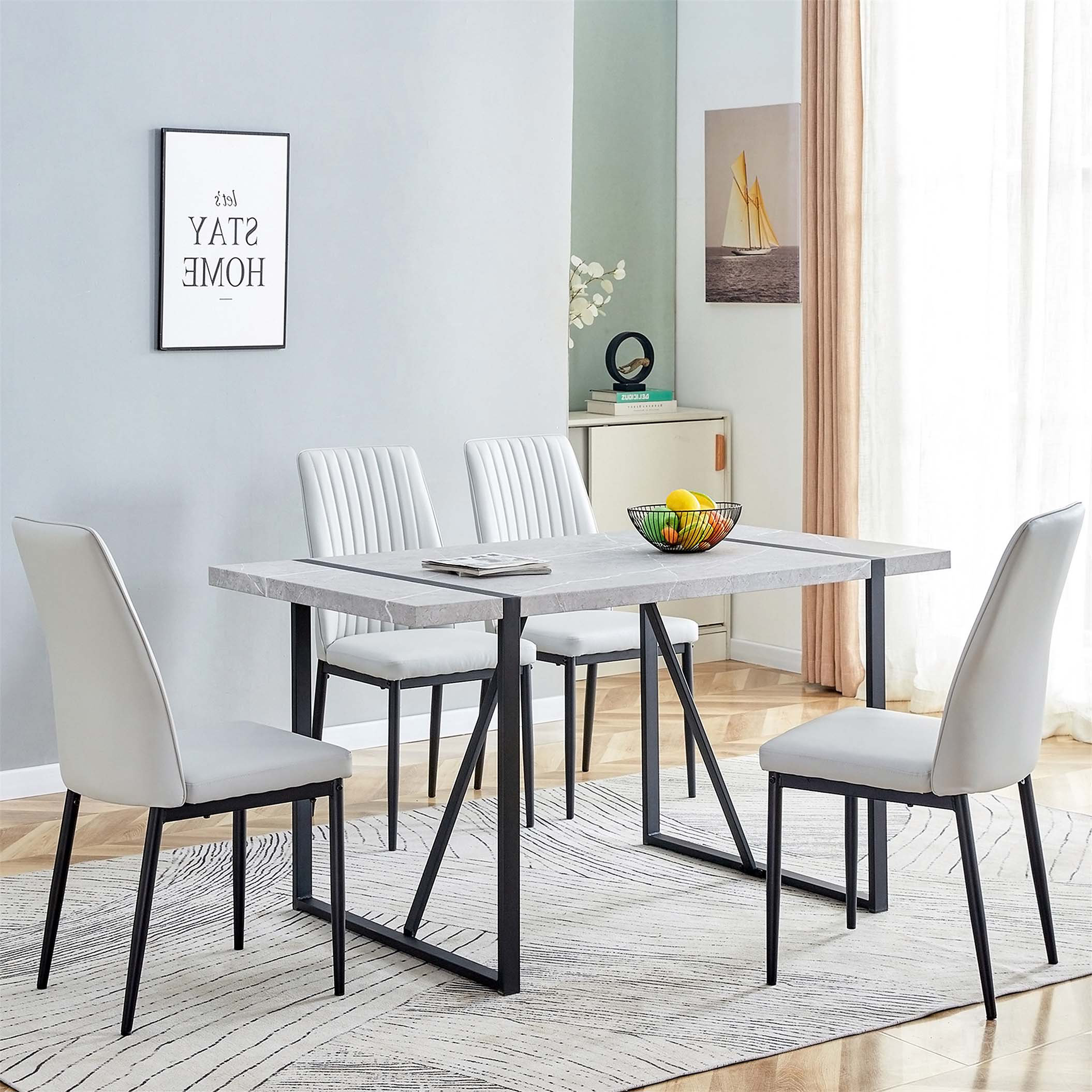 Corrigan Studio® 5 Pieces Dining Table Sets, with Fixed Table | Wayfair