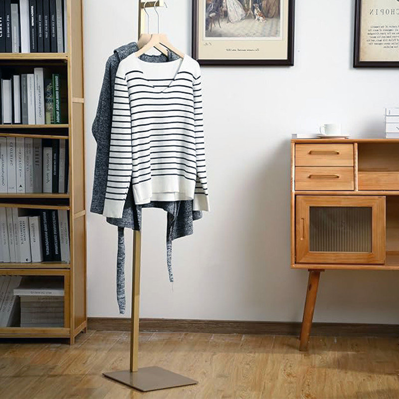 Everly Quinn Adjustable Cloth Display Stand,48-72 Garment Display ...