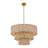 Mercer41 8-light 3 Tiered Amber Textured Glass Chandelier | Wayfair