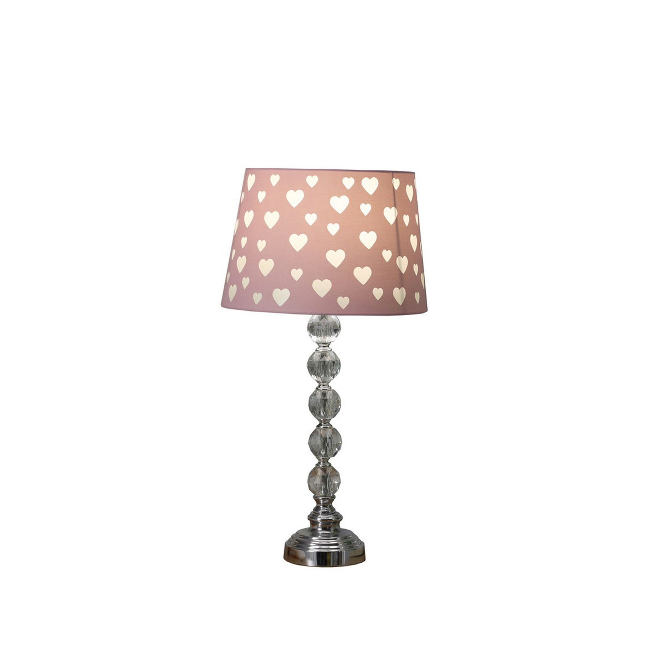 House of Hampton 22" Heart Crystal Stacked Orb Metal Table Lamp "Ariel ...