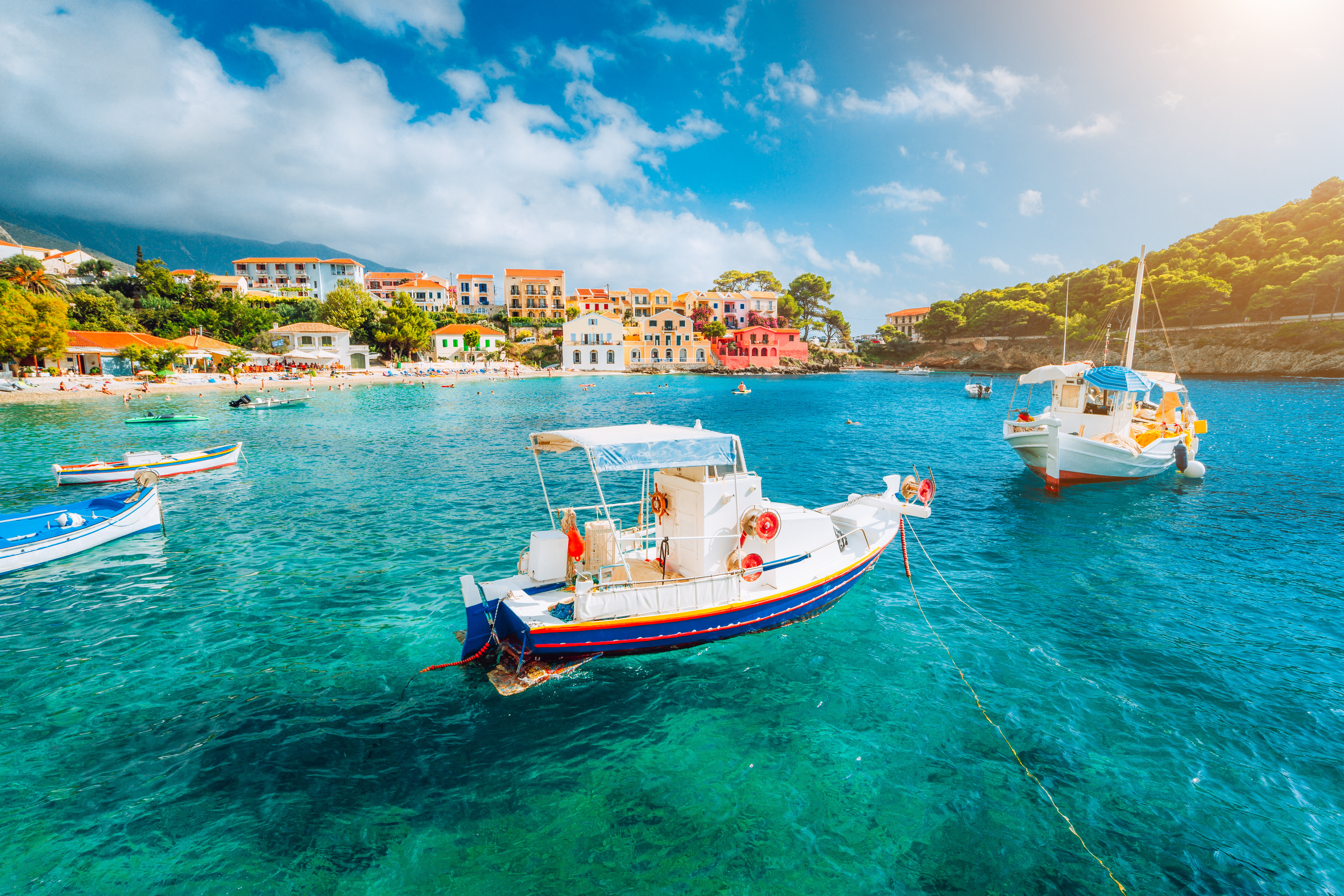 Breakwater Bay Assos Village by Miniloc - Wrapped Canvas Photograph ...