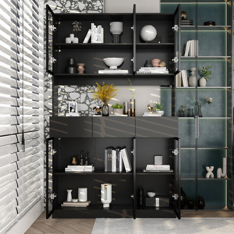 Hokku Designs Dewhurst Storage Bookcase with Led light | Wayfair