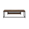 Trent Austin Design Weathered Oak And Black Metal TV Stand With Open ...