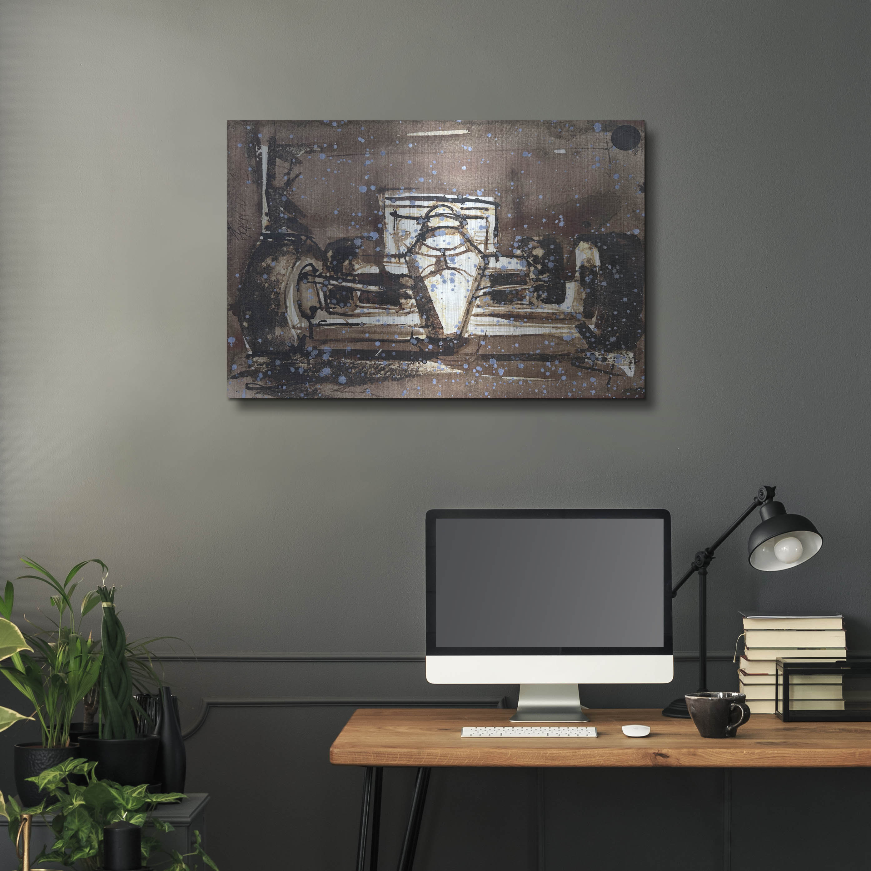 Winston Porter 'Brown Racecar' by Erin McGee Ferrell Metal Wall Art ...