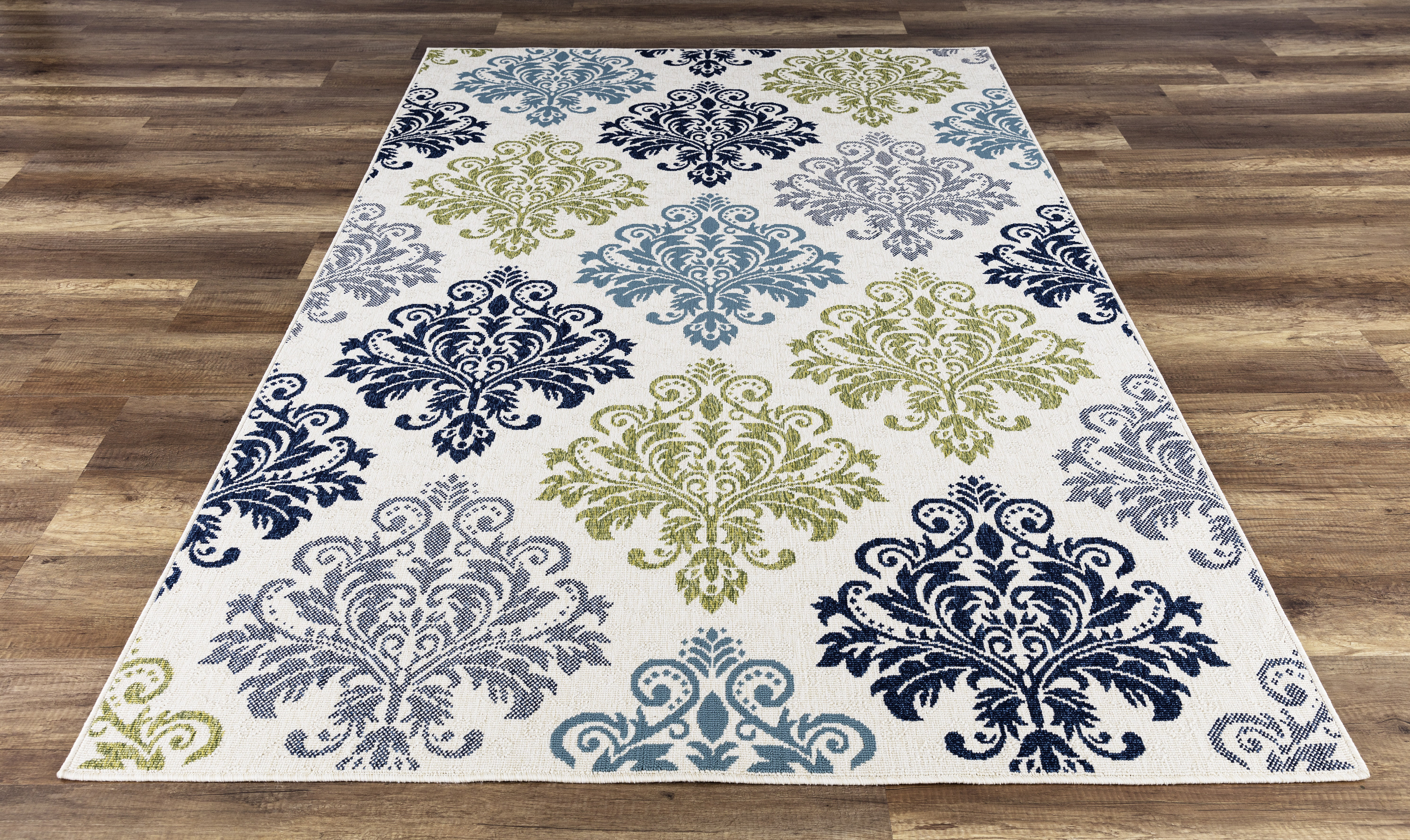 Winston Porter Keeble Beautiful Green Indoor/Outdoor Area Rug & Reviews ...
