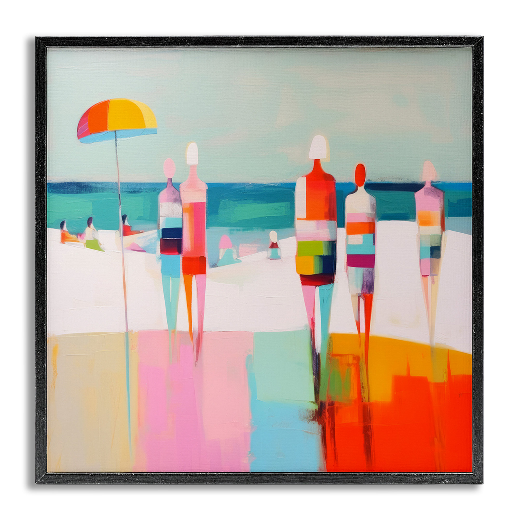 Highland Dunes Bold Modern Beachgoers Giclee Art by Alonzo Saunders ...