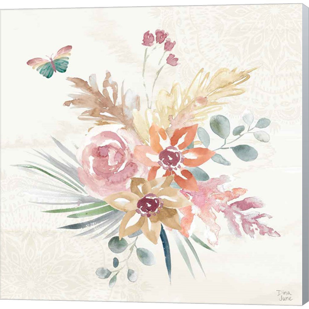Red Barrel Studio® Boho Garden II by Dina June - Wrapped Canvas ...