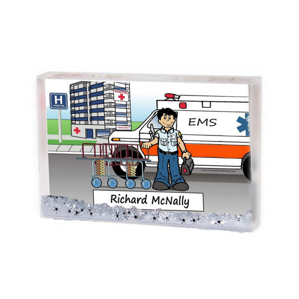 Printed Perfection Personalized EMT, Paramedic, Ambulance - Male Snow ...