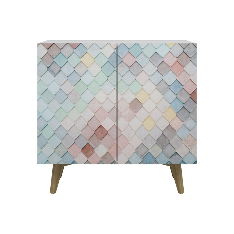 Wade Logan® Bostyn Art 2 Door Accent Cabinet & Reviews | Wayfair