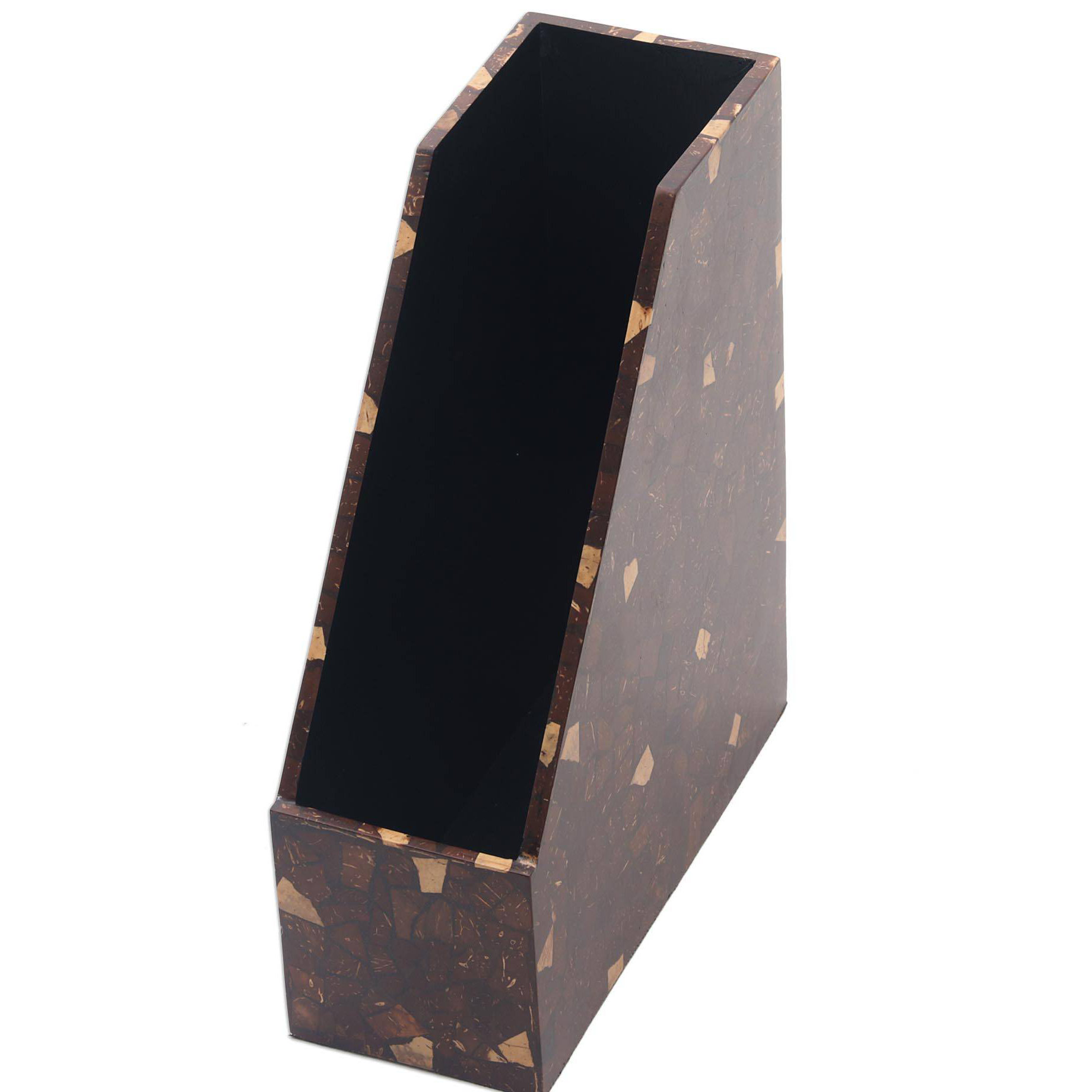 Mercer41 Bernardino Natural Organizer Coconut Shell File Holder ...