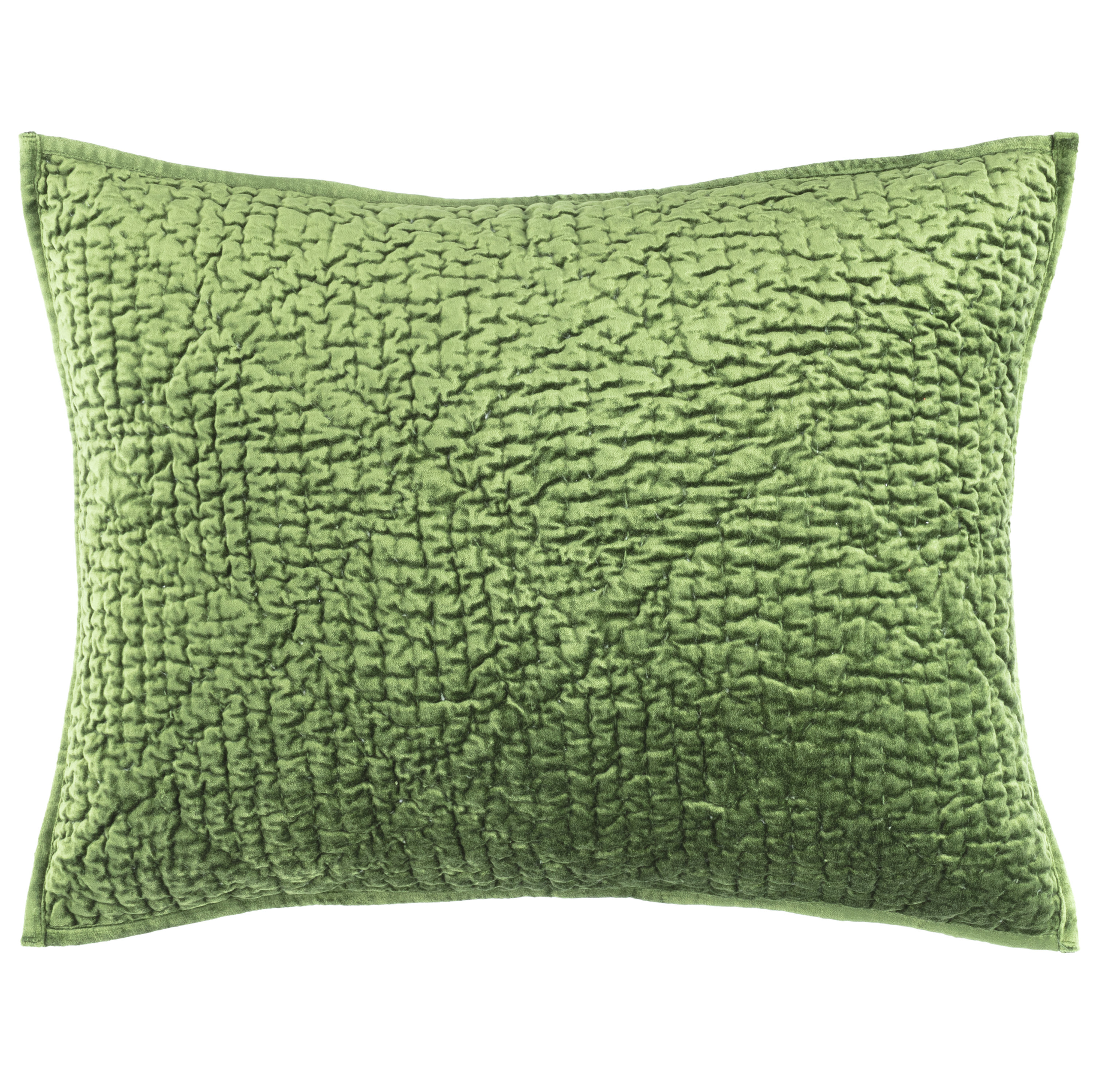 Pine Cone Hill Parisienne Velvet Evergreen Quilted Sham & Reviews | Wayfair