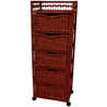 Bay Isle Home™ Cristal 5 Drawer Rolling Storage Chest & Reviews | Wayfair