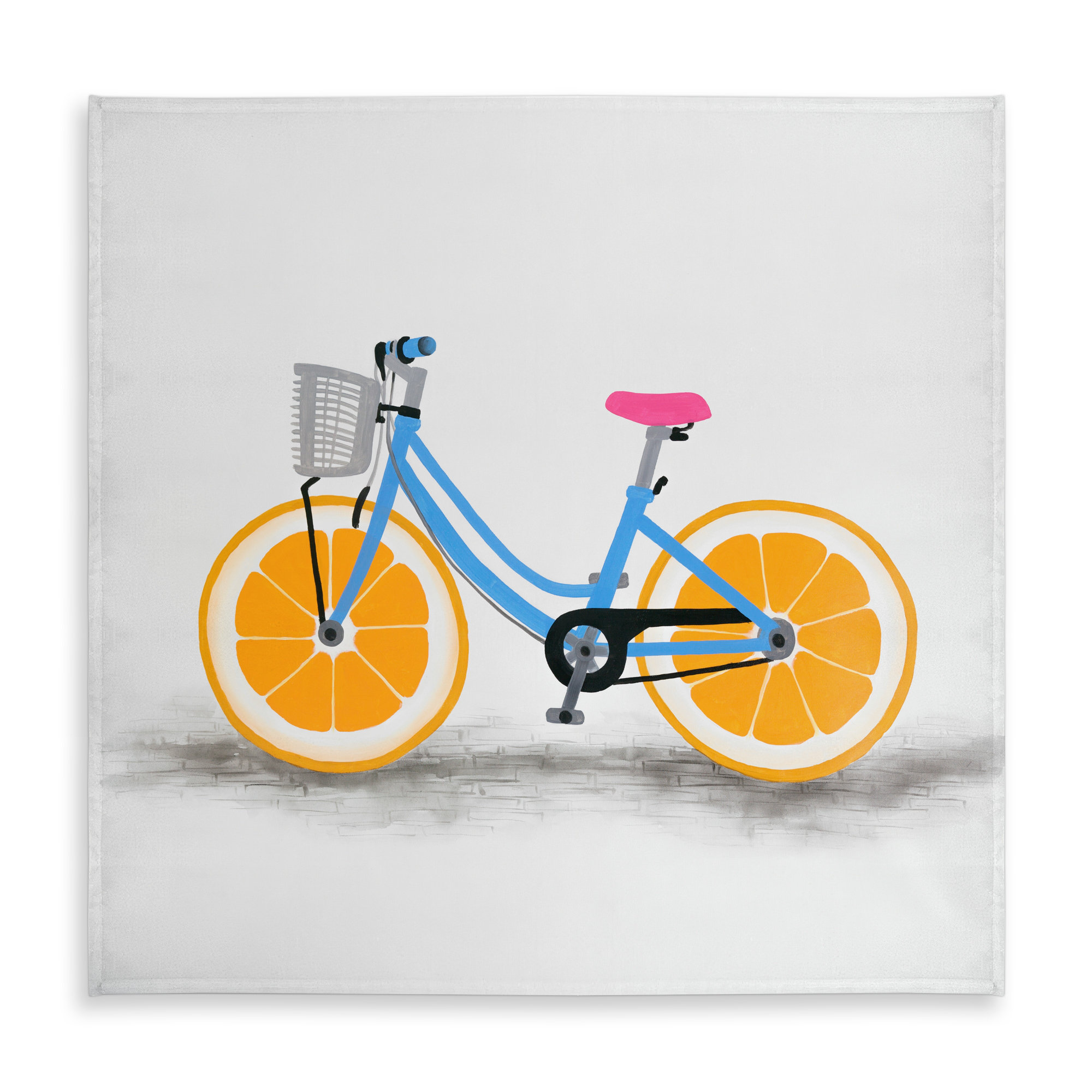 Begin Edition International Inc. Orange Wheel Bike Tablecloth | Indoor ...
