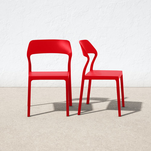 Modern Red Outdoor Dining Chairs | AllModern