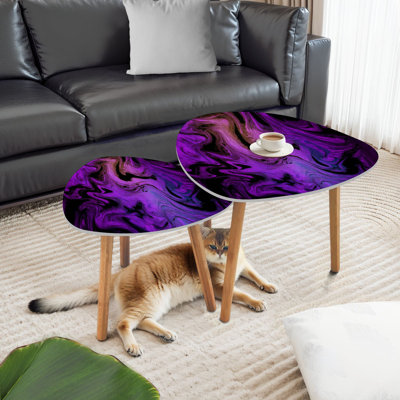 purple side tables