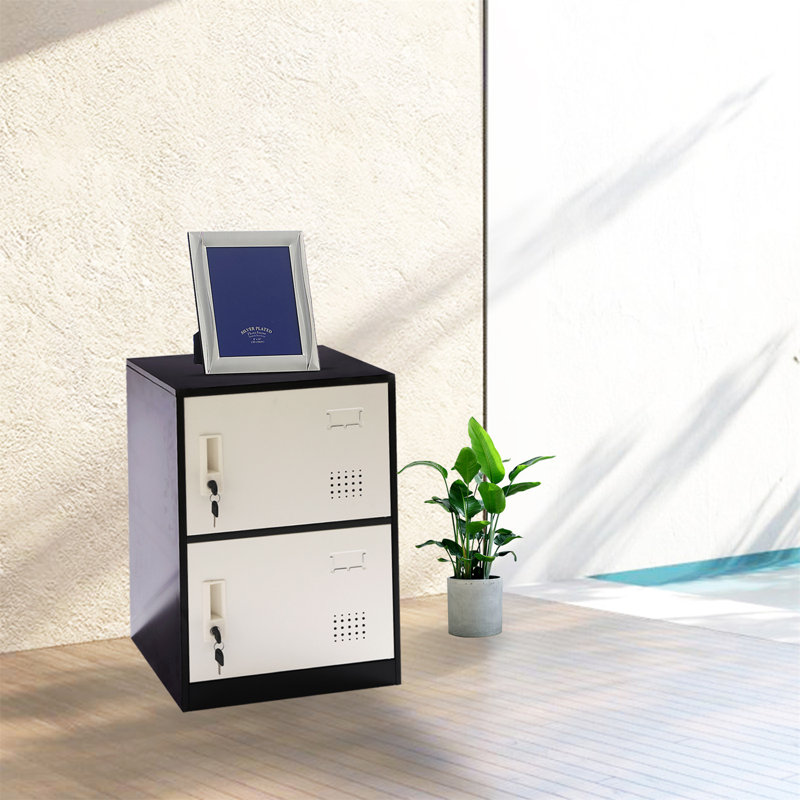 Ebern Designs Centhia 2 Door Vertical Stackable Storage Cabinet with ...