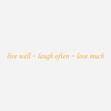 Design With Vinyl Live Well Laugh Often Love Much Wall Decal & Reviews ...
