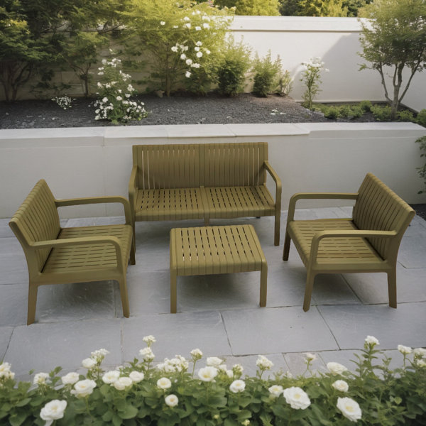 17 Stories FREYA Lounge Set Avocado Green | Wayfair.co.uk