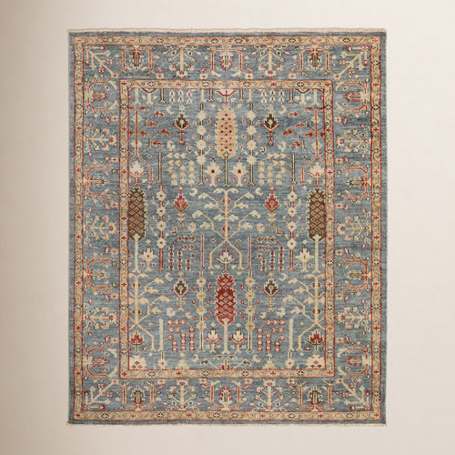 Birch Lane™ Brandonville Performance Hand Knotted Wool Oriental Indoor ...