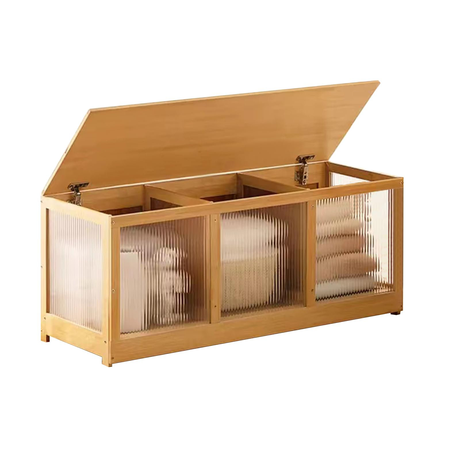 Latitude Run® Storage Chest, Bamboo Storage Bench, Large Storage Trunk ...