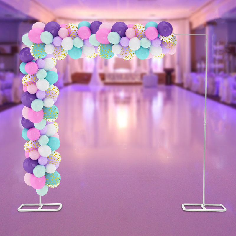 YXSUN 2.1M Rectangle Large Size White Iron Wedding Arch Backdrop Stand ...