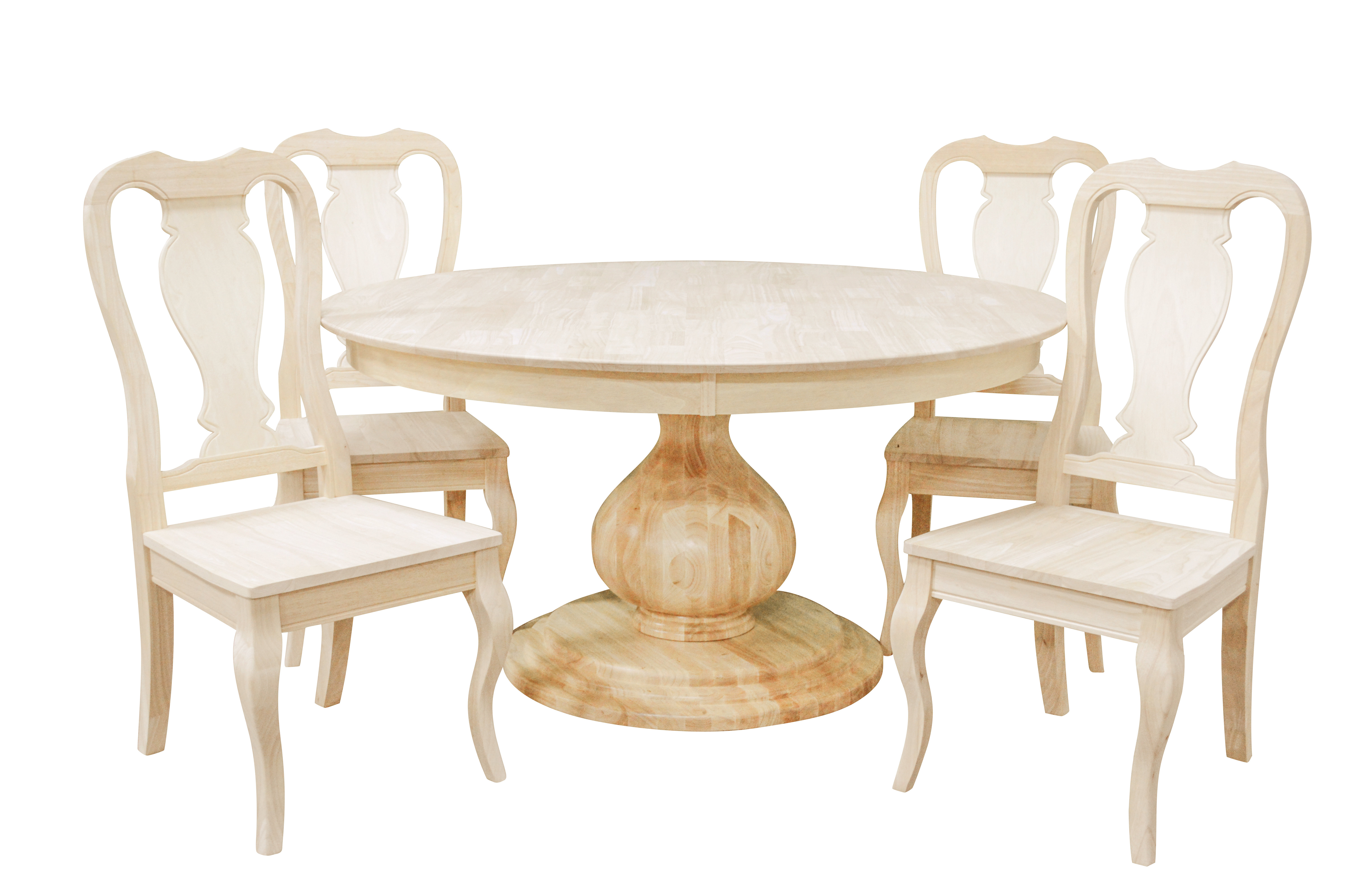 Charlton Home® 48" Wide 30" Tall London Round Dining Table Set for ...