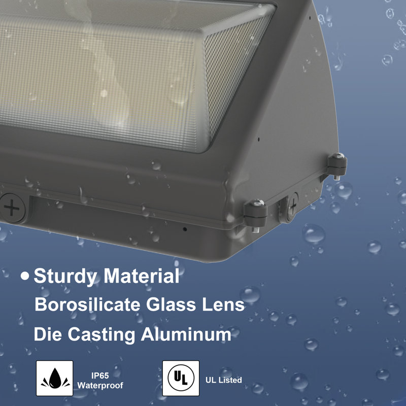 MingBright 1 - Head LED Hardwired Outdoor Security Wall Pack | Wayfair