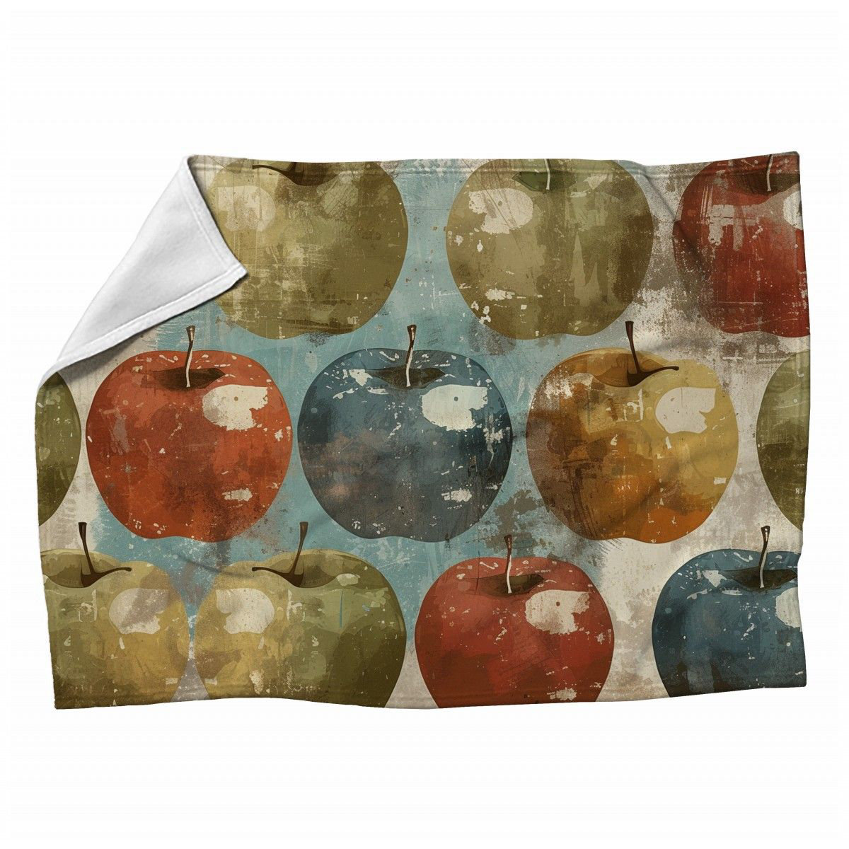 VisionDecor Apples Fleece Throw Blanket - Fruit Warm Soft Blankets ...