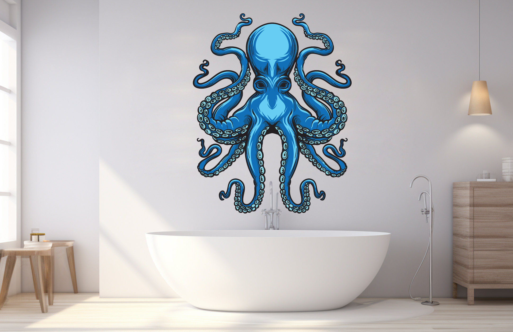 Beachcrest Home™ Octopus Wall Decor, Octopus Wall Decals, Tentacles ...