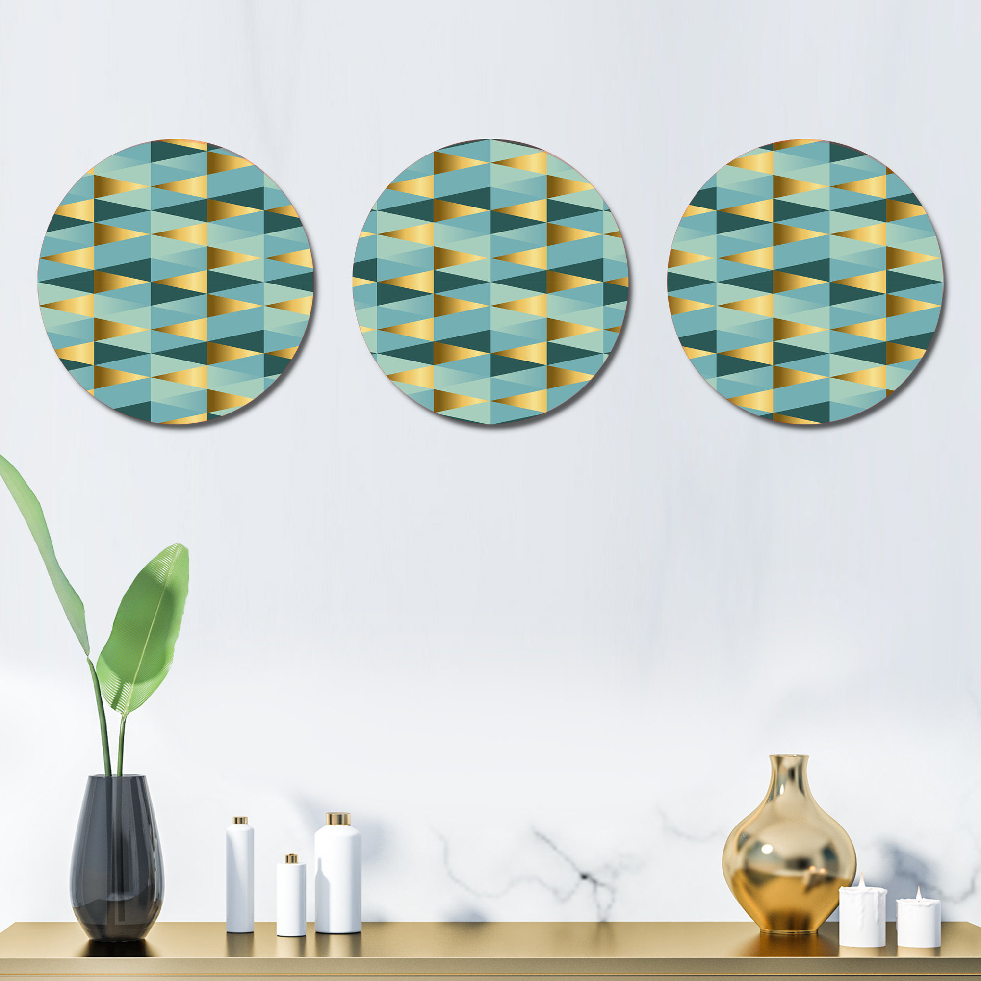 East Urban Home 3 Piece Dynamics V Wall Décor Set | Wayfair