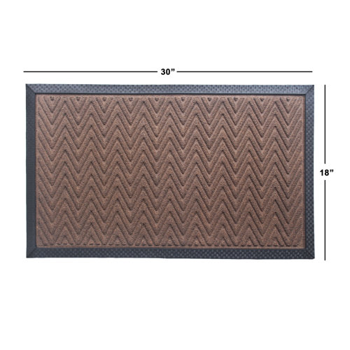 Latitude Run® Khasim 30" x 18" Non-Slip Door Mat | Wayfair