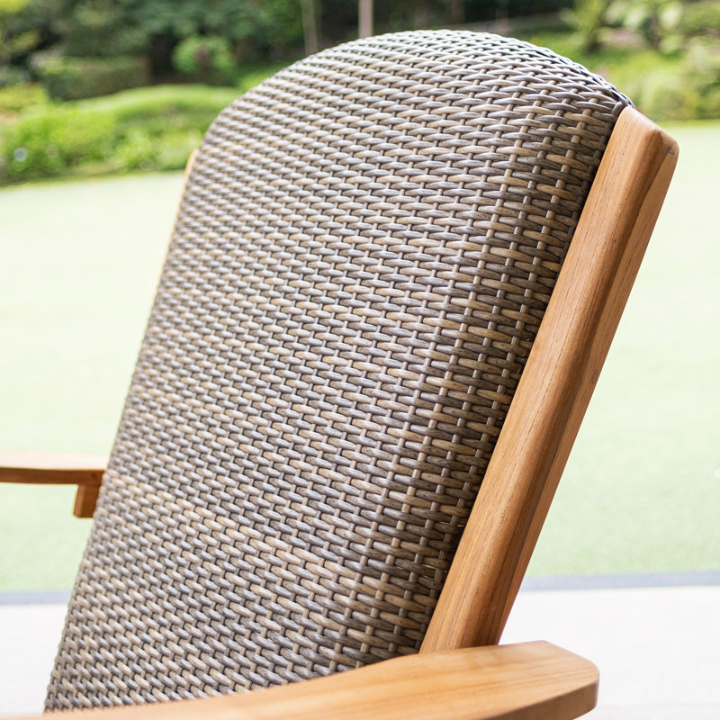 Birch Lane™ Dezi Rocker Solid Wood Chair with Cushions | Wayfair