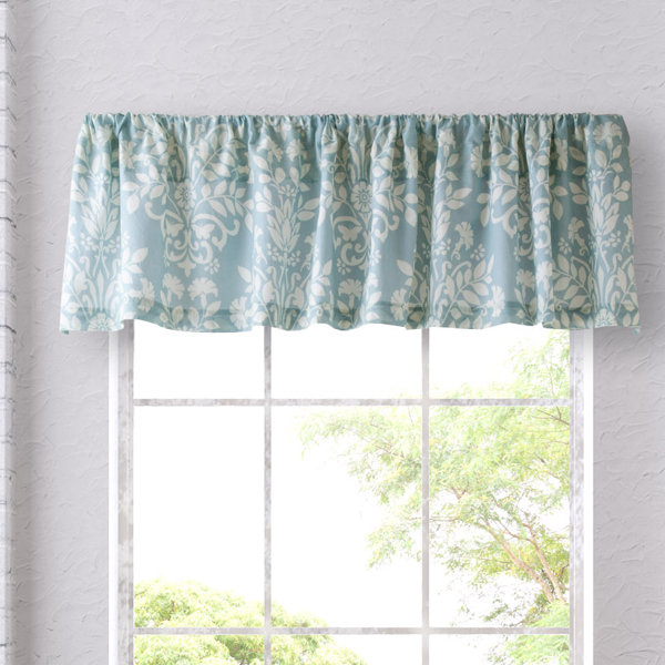 Laura Ashley Rowland Pastel Blue 86" Window Valance & Reviews | Wayfair