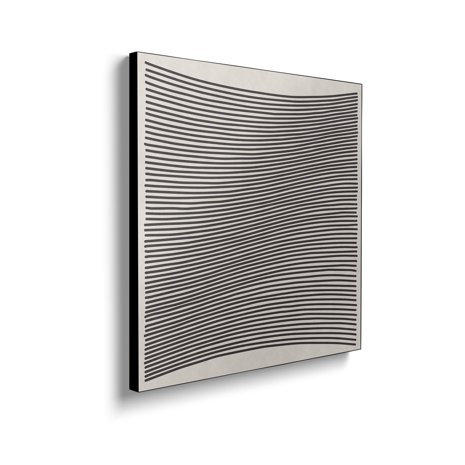 Ivy Bronx Steelpix Metal Canvas - Modern Art- Wavy Lines By ...