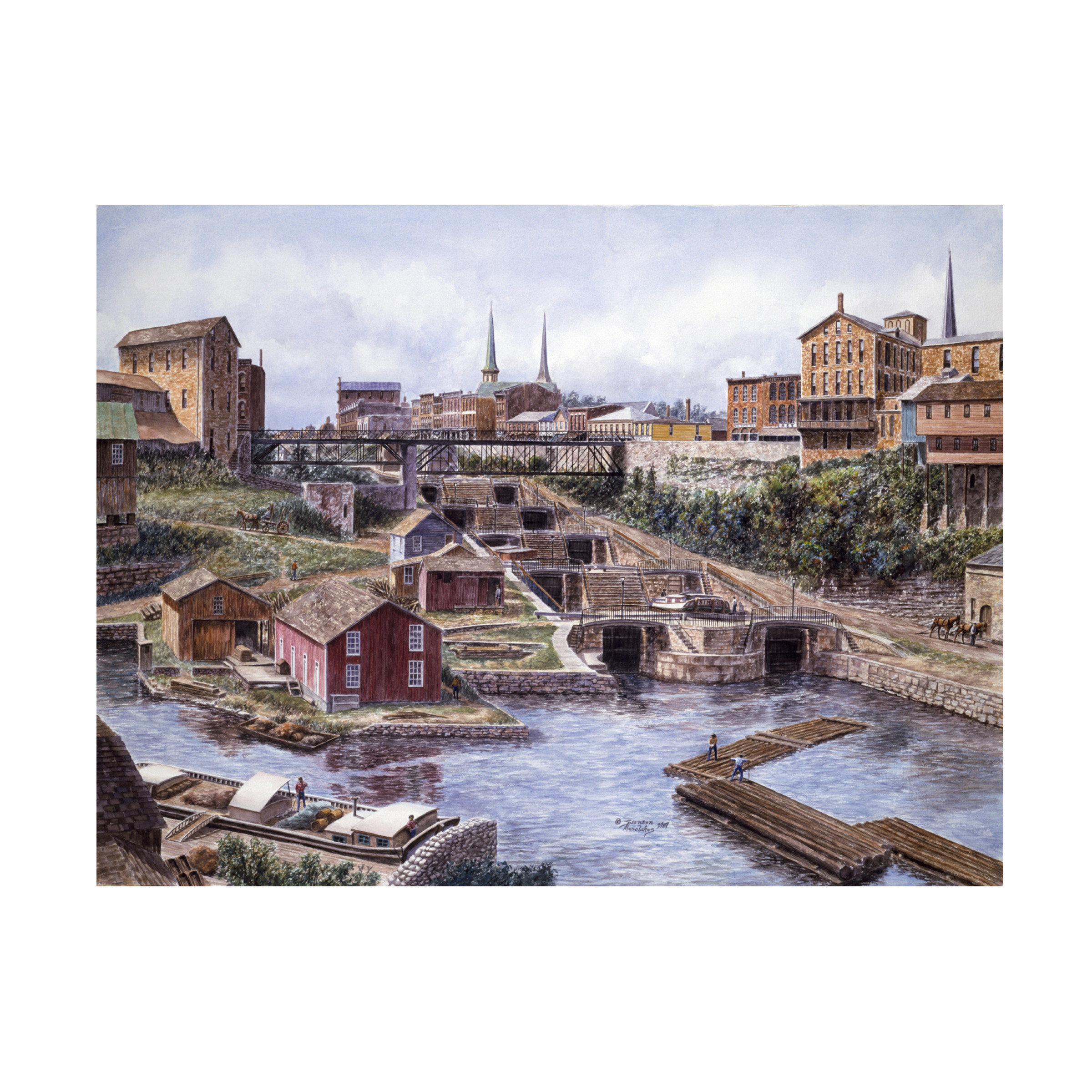 Winston Porter Lockport Ny Lockport 5s Ca 1865 by Stanton Manolakas ...