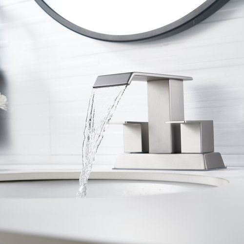 FURUISI Centerset Bathroom Faucet with Drain Assembly, 2-handle ...