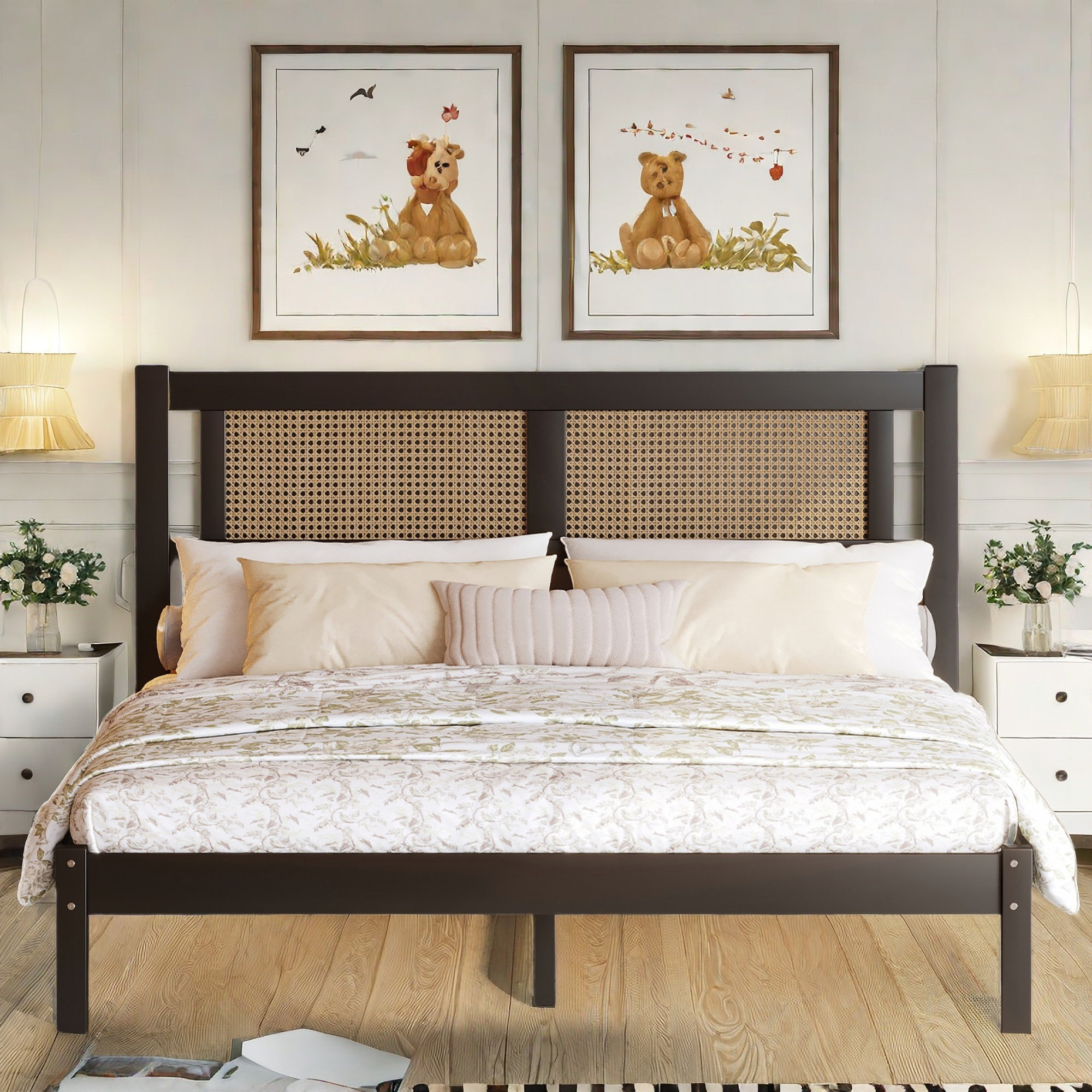 Bay Isle Home™ Brigetta With Natural Rattan Headboard - Wayfair Canada