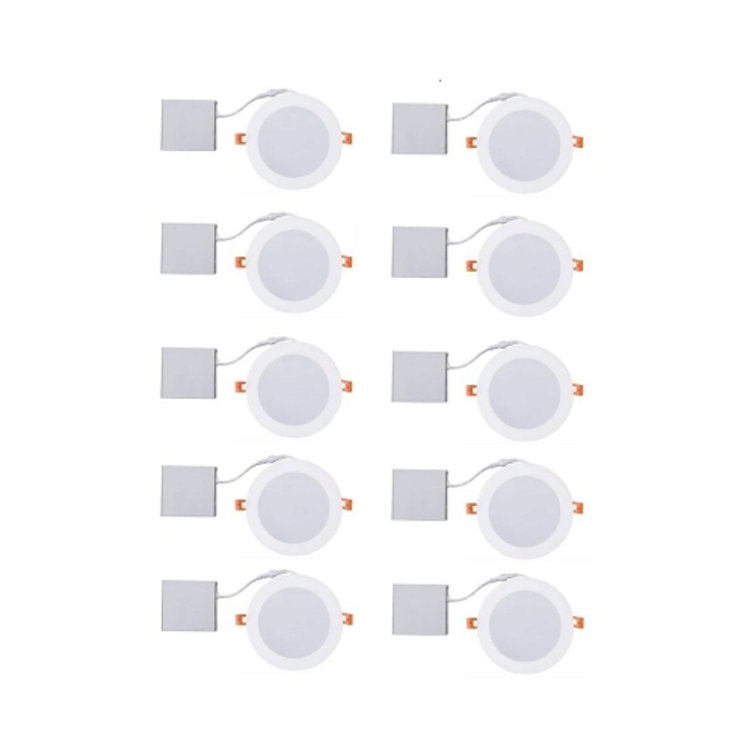 STRAK LED 6-Inch Round LED Slim Panel, Cool White 6000K, Dimmable ...