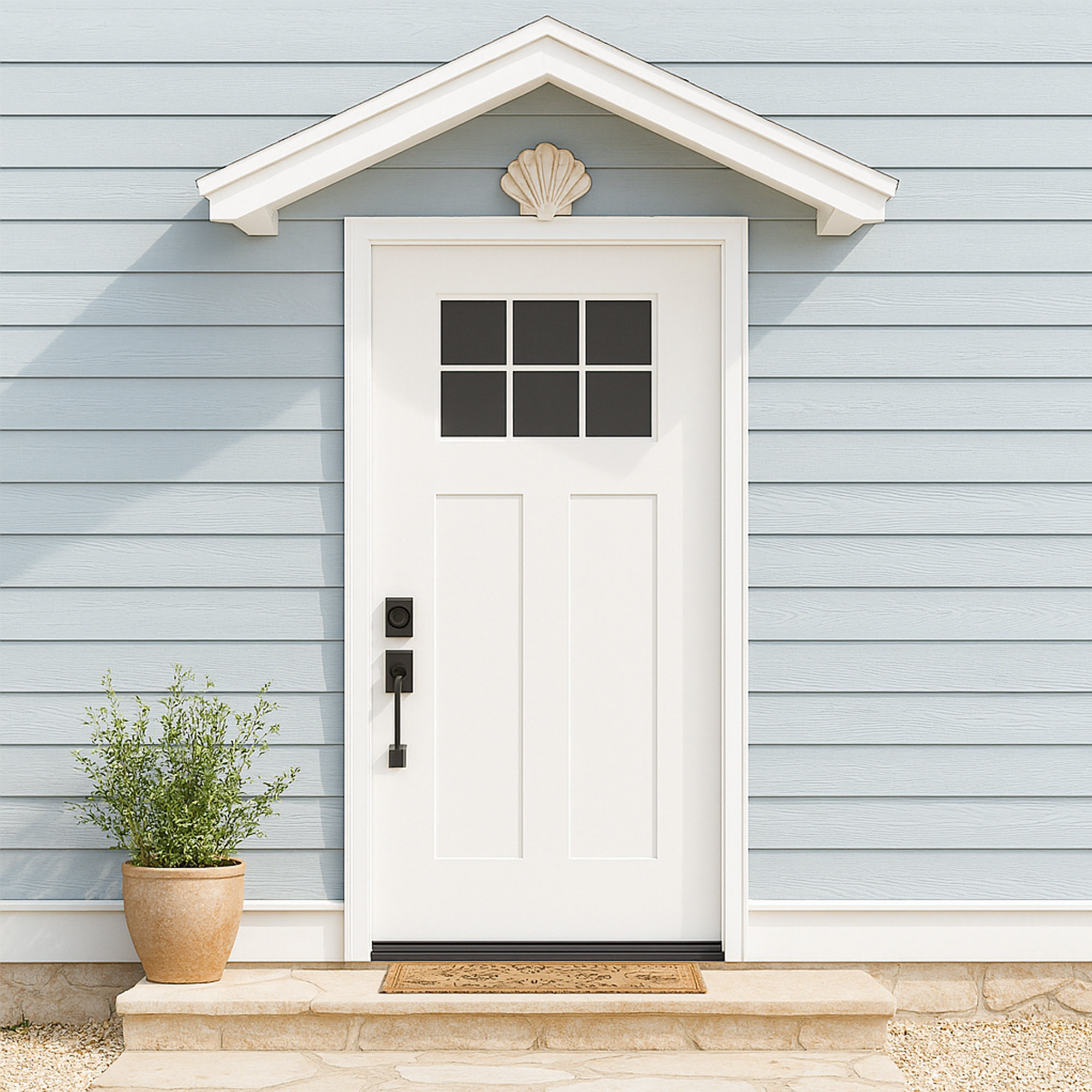 Visco Link 36x80 in White-Primed Fibreglass Entry Door – Craftsman 2 ...