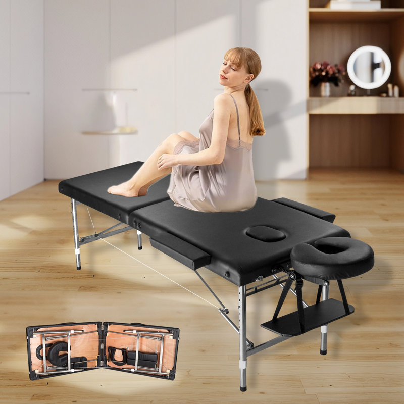 cozypony Portable Adjustable Aluminum Massage Bed Spa Table & Reviews ...