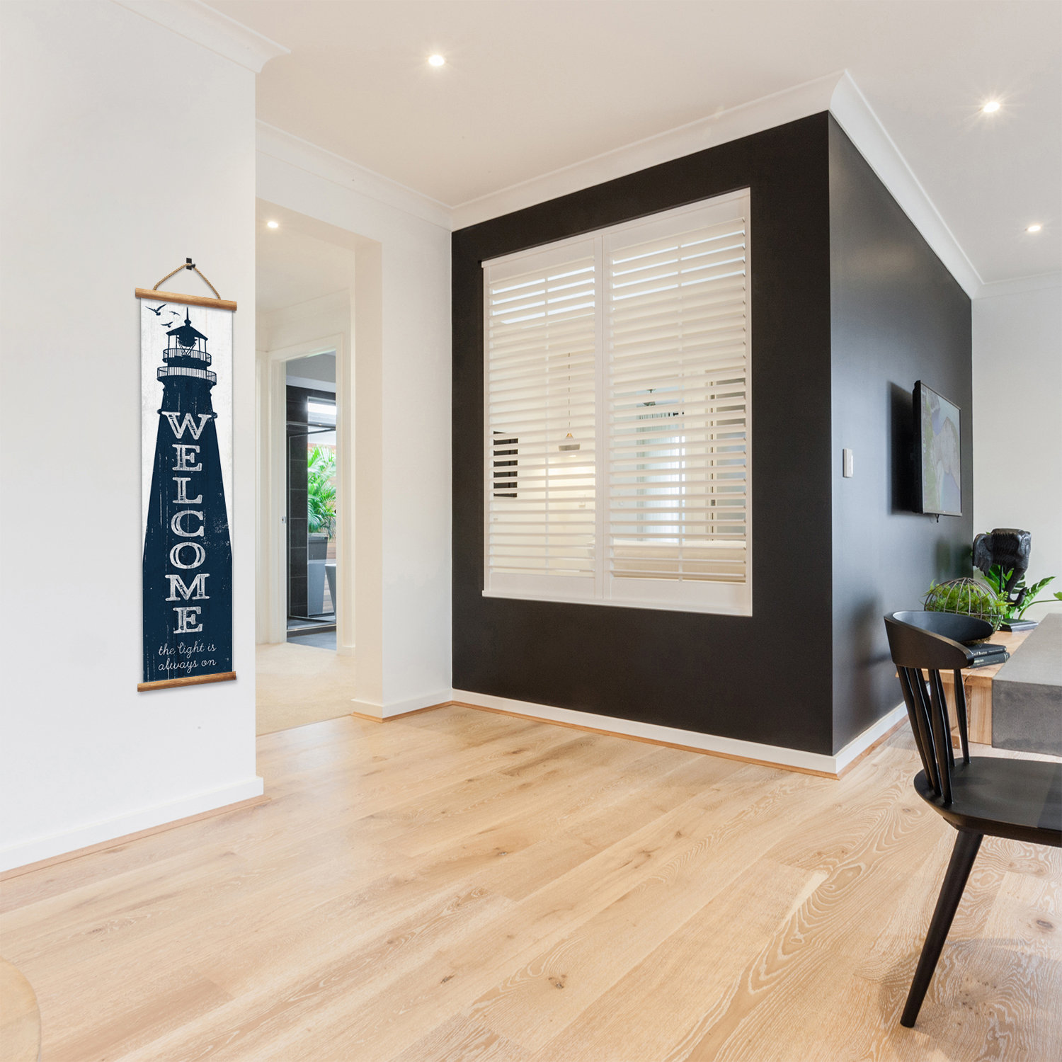 Arlmont & Co. Lighthouse Welcome Decorative Indoor/Outdoor Hanging ...