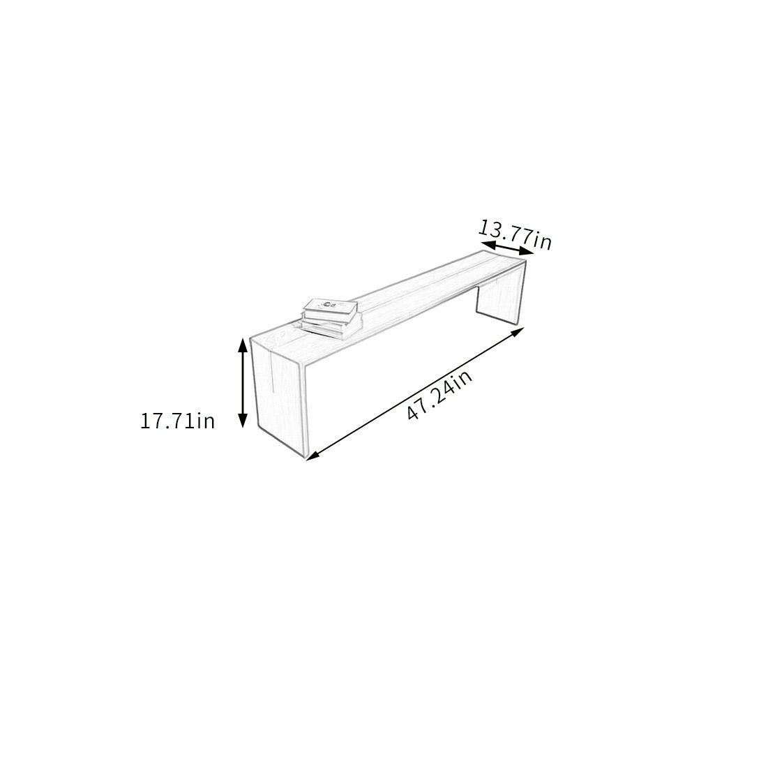 Creative bed end stool Modern Simple V-shaped Bench Solid Wood Bench ...