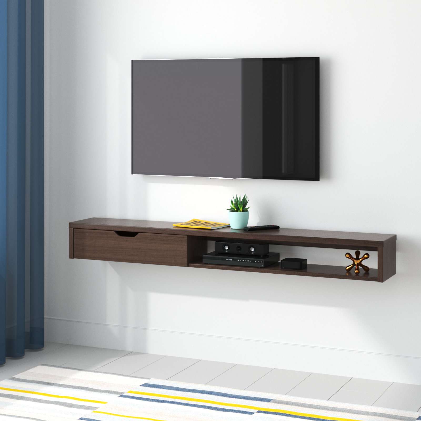 Zipcode Design™ Hilyard Floating TV Stand for TVs up to 65" & Reviews ...