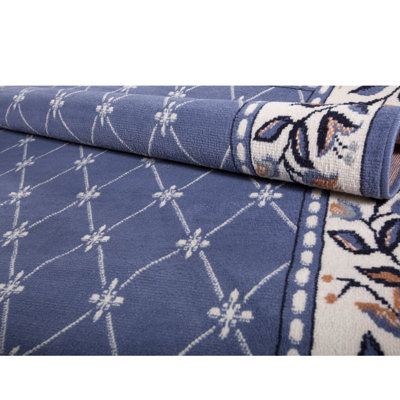 Charlton Home® Modena Performance Country Blue Rug & Reviews | Wayfair